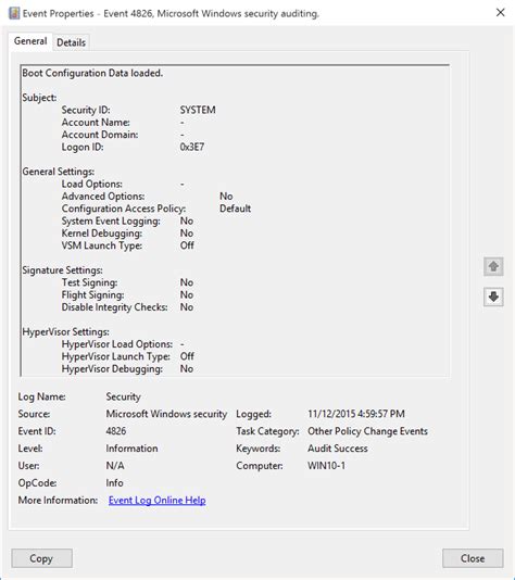 加载了 4826 S 启动配置数据。 Windows 10 Windows Security Microsoft Learn