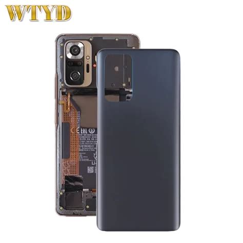 Glass Battery Back Cover For Xiaomi Redmi Note 10 Pro For Redmi Note 10