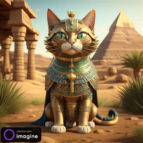 Ancient Egyptian Royal Cat Ancient Egyptian Art Cat Art Ancient