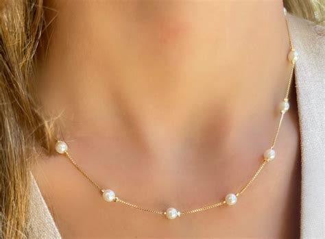 15 Abby Pearl Necklace The Posh Pineapple