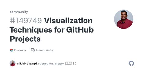 Visualization Techniques For Github Projects · Community · Discussion