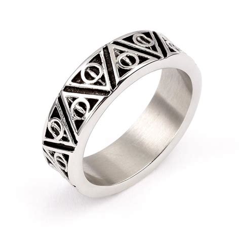 Harry Potter Deathly Hallows Ring Size 8