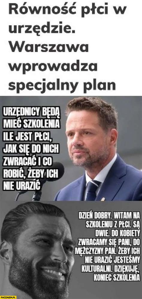 Trzaskowski Równość Płci W Urzędzie Warszawa Wprowadza Specjalny Plan