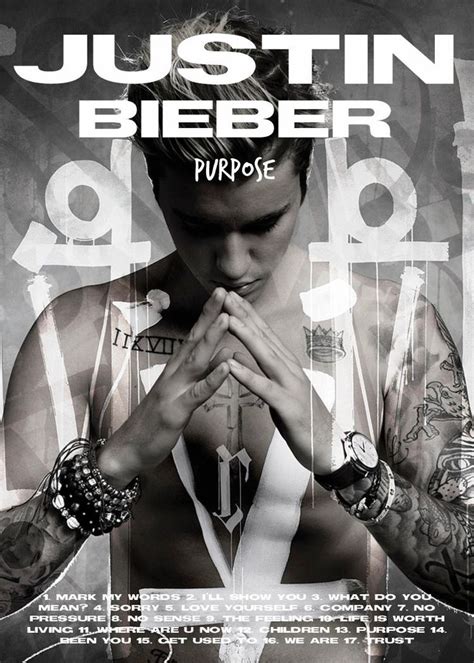 Purpose Album Poster Justin Bieber Posters Justin Bieber Justin