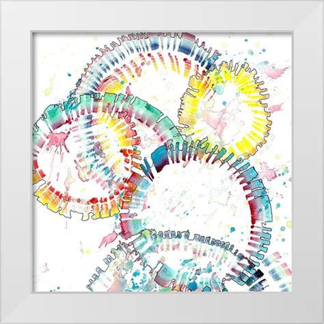 Charest Doris 20x20 White Modern Wood Framed Museum Art Print Titled