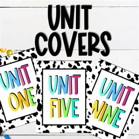 Unit Covers By 2 Kinder And Beyond Tpt