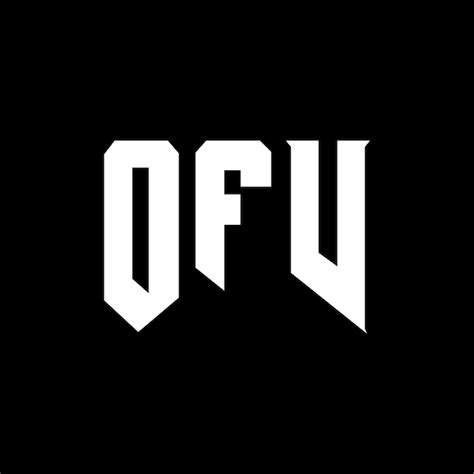 Ofv Letter Logo Design For Technology Company Ofv Logo Design Black And