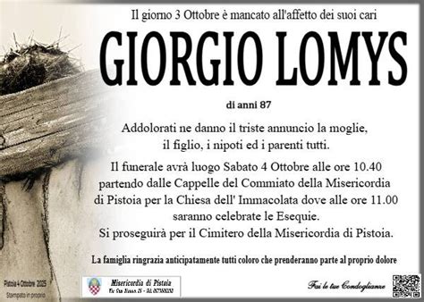 Giorgio Lomys Reportpistoia