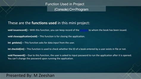 Library Management System Ppt Pptx Programming Languages Computing