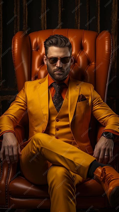 Premium Photo Portrait Of A Gentleman Stylish Serious Man Elegant