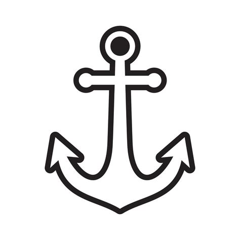 Line Icon Anchor Design Illustration 42894264 Vector Art At Vecteezy