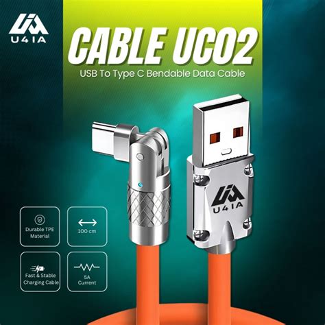 U4ia Usb To Micro Bendable Data Cable Uc02 100 Cm Durable Tpe