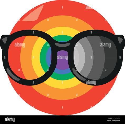 Colour Blindness And Normal Vision Glasses Stock Vector Image And Art Alamy