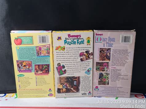 Vintage Barney The Purple Dinosaur Vhs Tapes Grelly Usa