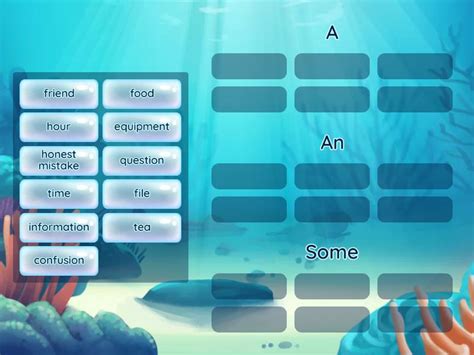 Determiners Set 1 Group Sort