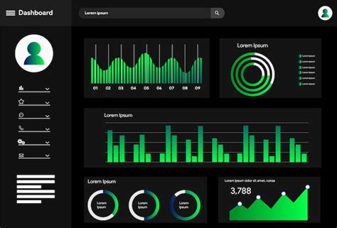 Premium Vector Vector Dashboard User Panel Template Vactor Ui Ux Elements Vactor Analytics