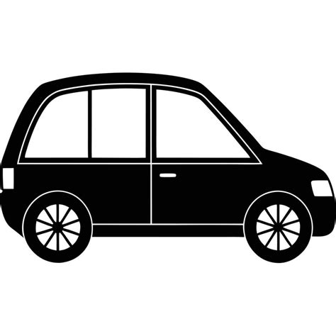 Hatchback Window Silhouette On White Background 54073008 Vector Art At