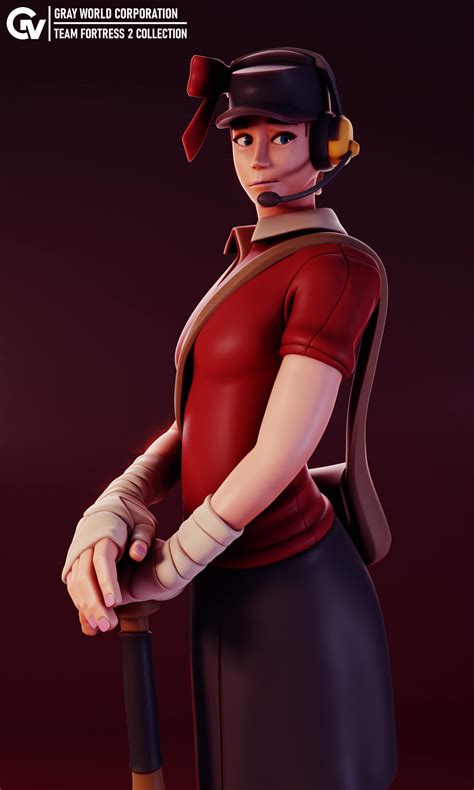 Fem Scout Team Fortress 2 3d Print Model By Gray World Corporation