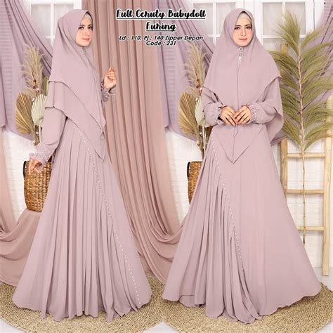 Model Gamis Polos Terbaik 2020 Desain Mewah Dan Modern Model Baju Korea