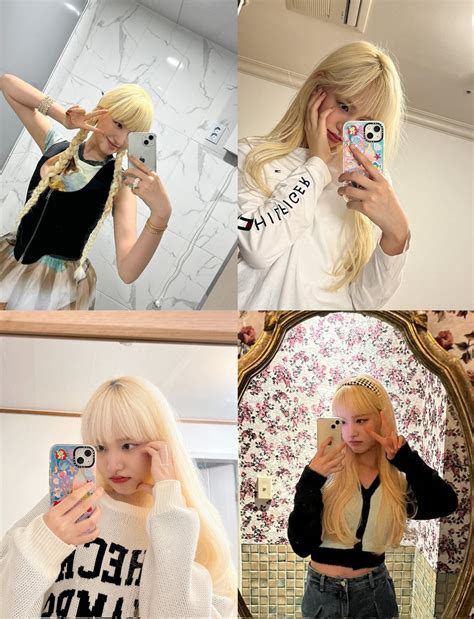 Ive Liz On Twitter Liz Blonded With Mirror Selca