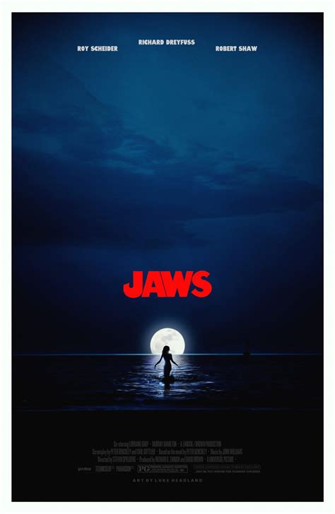 Jaws Poster Poster By Lukeh01