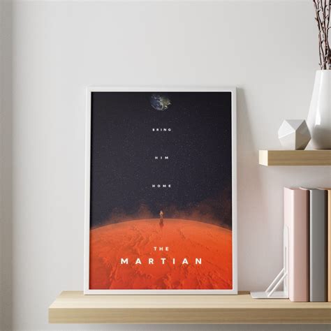 The Martian Movie Poster Downloadable Minimalist Abstract Wall Art