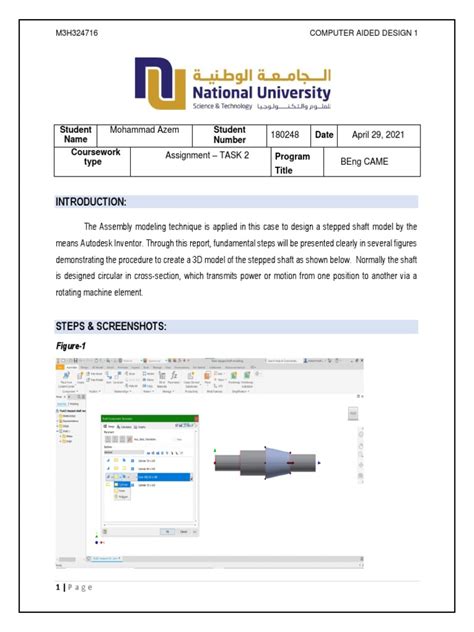 Stepped Shaft Design And Stress Analysis Using Inventor Pro Pdf