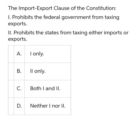 Answered The Import Export Clause Of The Bartleby