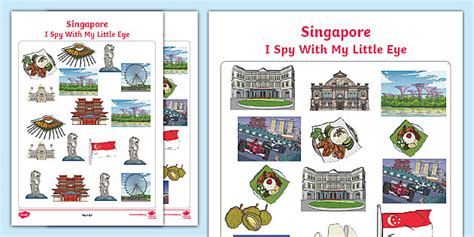 Singapore I Spy With My Little Eye Activity Teacher Made