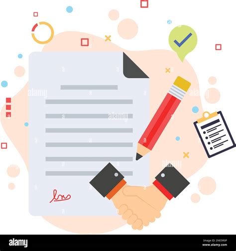 Contrat De Commission Banque Dimages Vectorielles Alamy