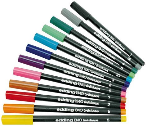 EDDING Фломастеры-кисти "1340" купить в Москве недорого в интернет ...
