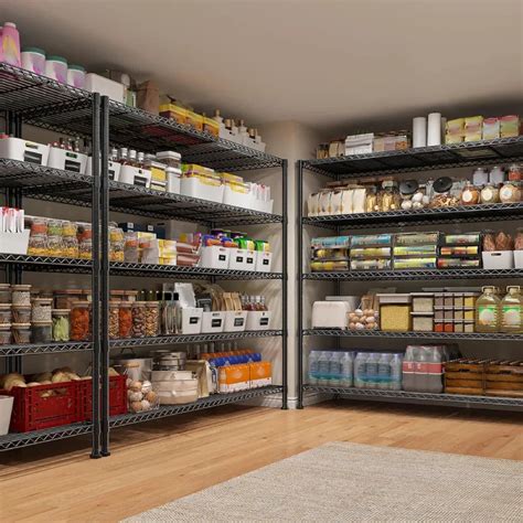 Pantry Organization Wire Shelving Reibii 5 Tier Wire Shelving Metal