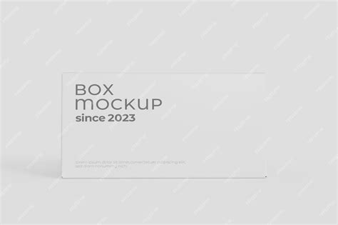 Premium Psd Rectangular Packing Box Mockup