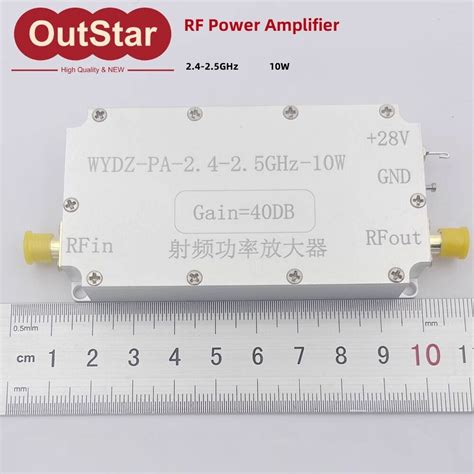 rf power amplifier rf power amp 40db gain 10w output wydz pa 2 4 2 5ghz