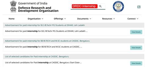 Drdo Summer Internship 2026 Paid Internship At Dipas Delhi And Diber Haldwani Govt Internship