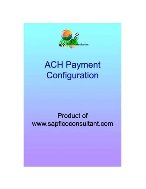 Sap Fi Automatic Payment Program Configuration And Run Pdf