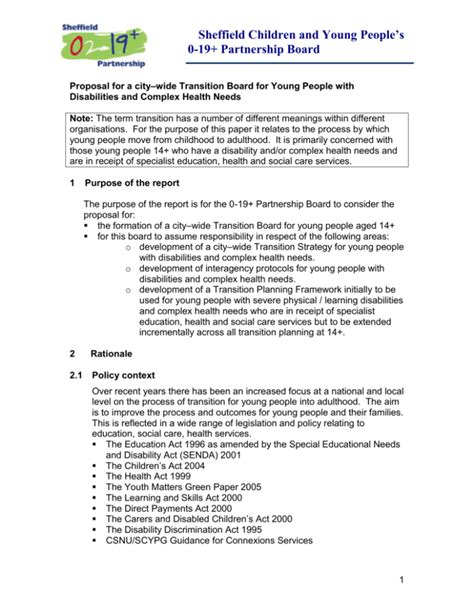 Revised Transition Report