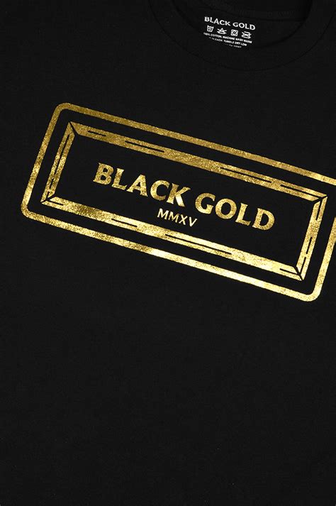 Gold Bar Ring Tee Blackgoldgrip