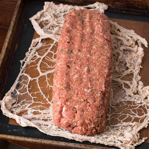 Lamb Meatloaf Wrapped In Caul Fat Recipe