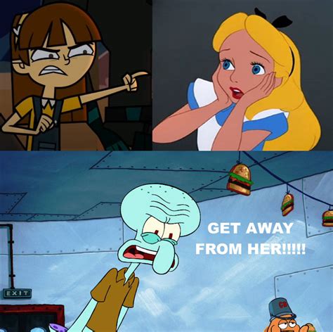 Squidward Tentacles Hates Fiore Insulting Alice By Maxgoudiss On Deviantart