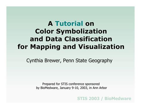 Pdf A Tutorial On Color Symbolization And Data Classification