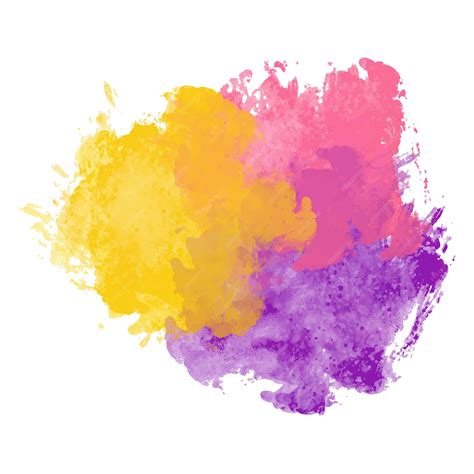 Premium Vector Watercolor Brush Splash Stain