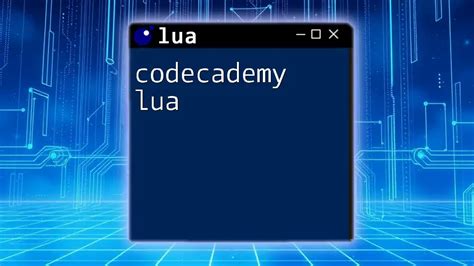 Mastering If Statement Lua A Concise Guide