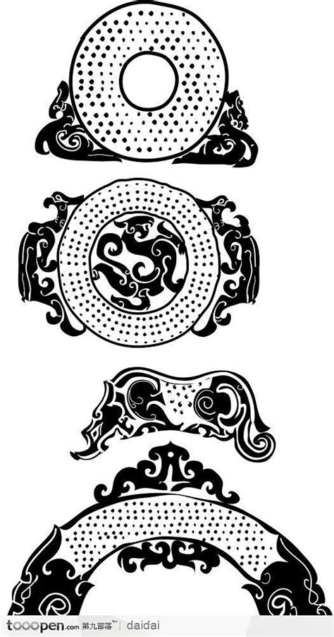 经典玉璧花纹 花瓣网