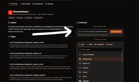 cómo usar servidor mcp para controlar navegador chrome con browserbase
