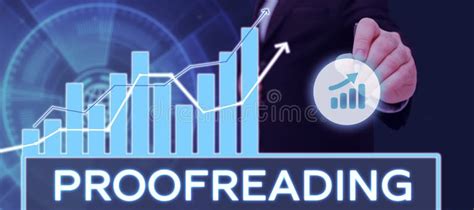 Writing Displaying Text Proofreading Internet Concept Act Of Reading And Marking Spelling