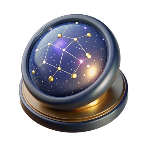 Serene Abstract Celestial Sphere Constellation Zodiac Stars Night