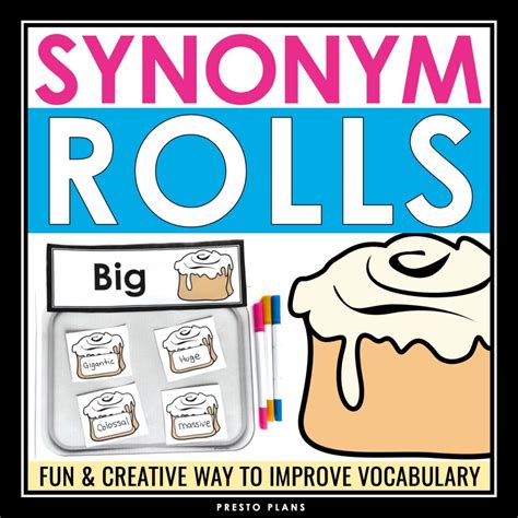 Synonyms Activity Vocabulary And Word Choice Hands On Writing