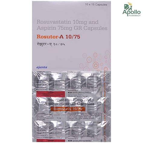 Rosutor A 1075 Capsule Uses Side Effects Price Apollo Pharmacy