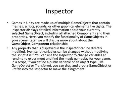 Unity Basics Pptx